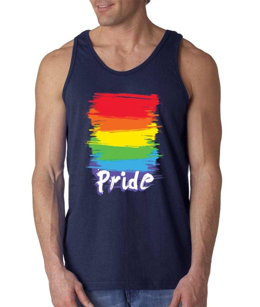 Pride Rainbow Mens Tank Top Equal Rights Gay Marriage Lgbtq Tank Tops